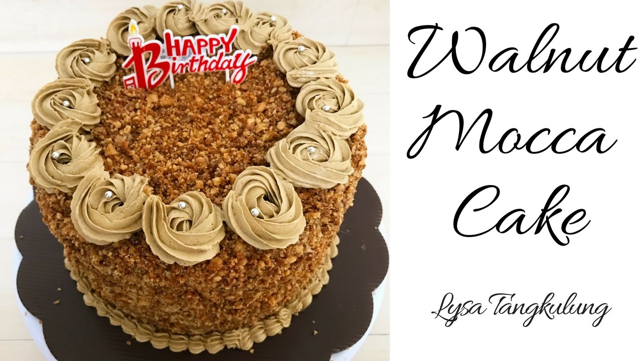 WALNUT MOCCA CAKE - YouTube