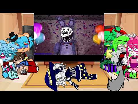 Glamrocks react to every bonnie in a nutshell|fnaf security breach|gacha club|ft glamrock  bonnie|