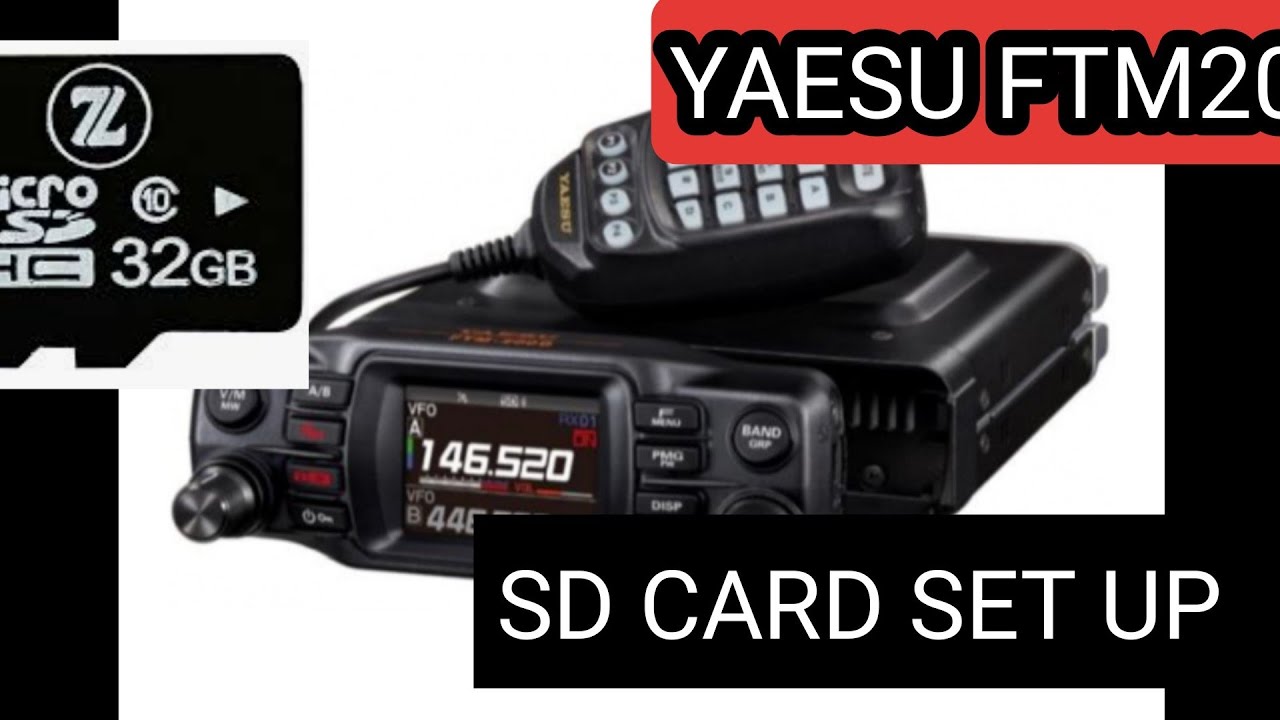 YAESU FTM200 - SD CARD Set Up & Test - YouTube