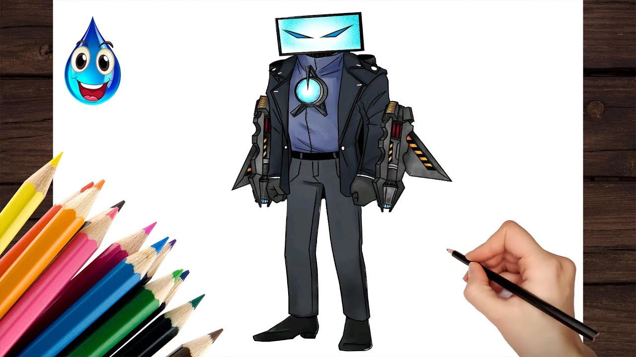 Skibidi Titan computer men | How to draw #skibidi #skibiditoilet - YouTube