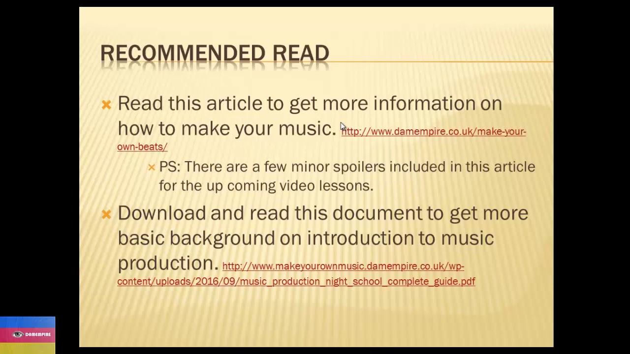 Stage One - Introduction To Music Production and how to use fl studio ...
