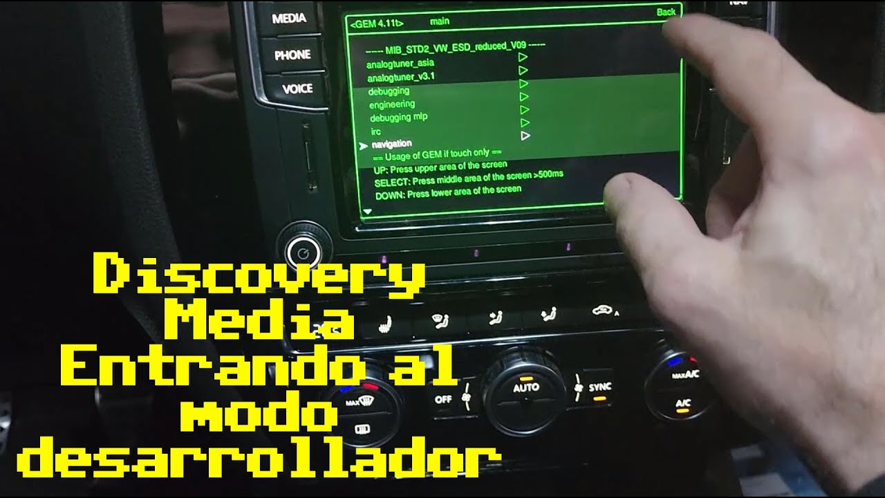 VW - Discovery Media Modo desarrollador / Developer Mode - YouTube