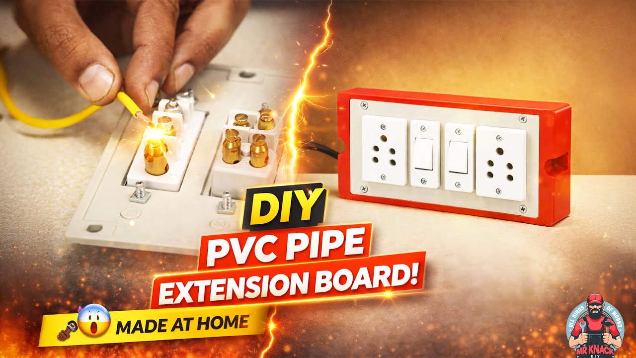 How To Make extension Board From PVC Pipe At Home || How to make an ...