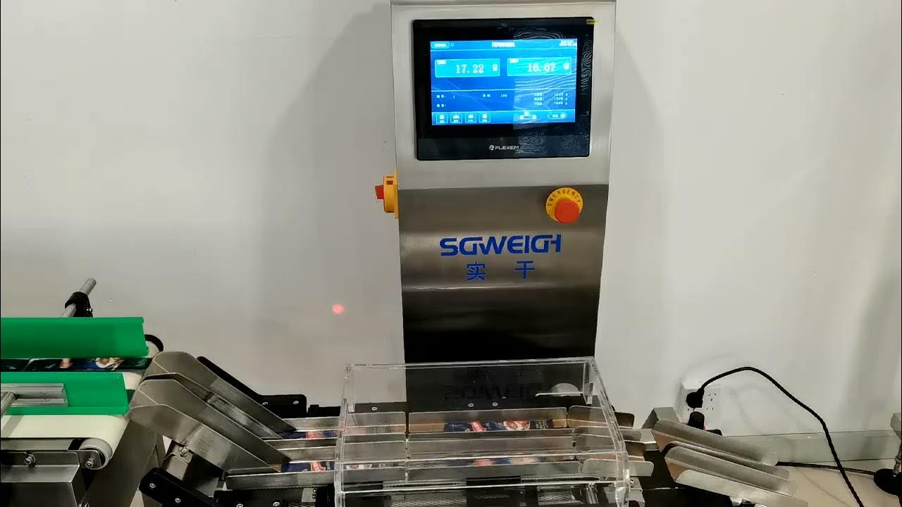 Stickpack Double-Lane Weight Checker Checkweigher for Food & Pharma - YouTube