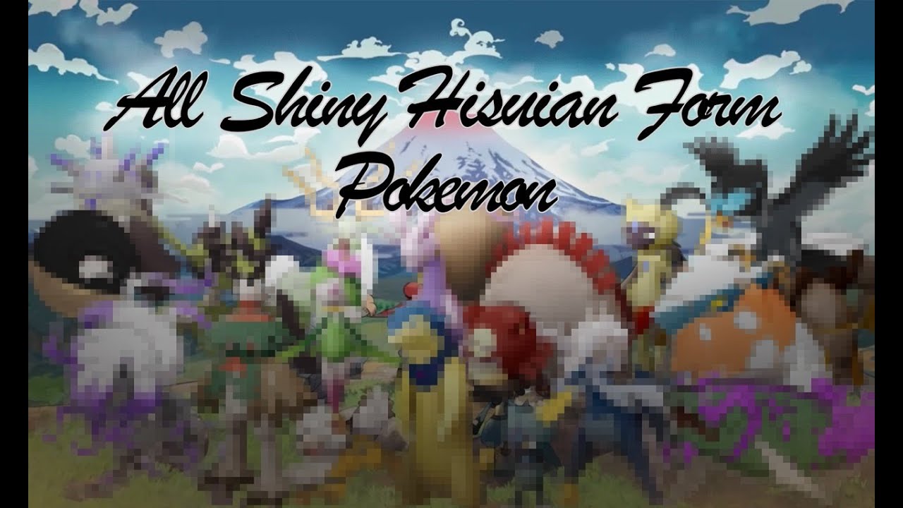 *SPOILER* ALL SHINY HISUIAN FORM POKEMON IN LEGENDS ARCEUS - YouTube