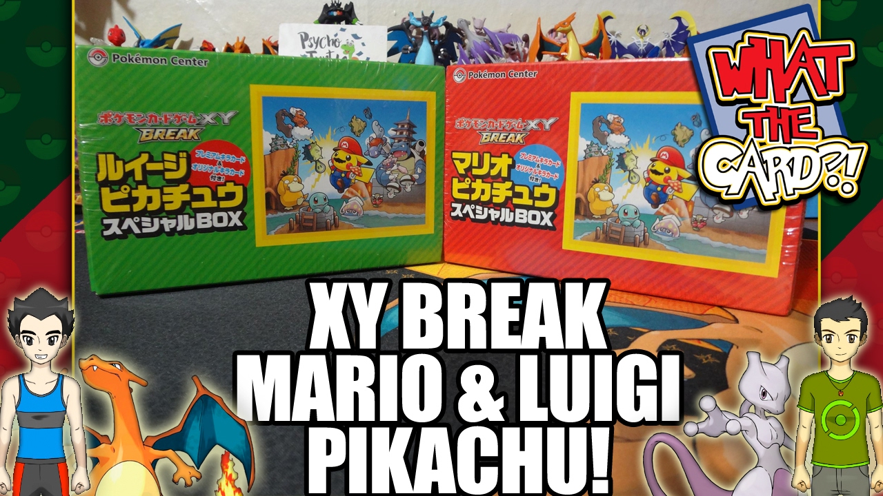 Pokémon XY Break Mario & Luigi Pikachu Special Box Set - YouTube