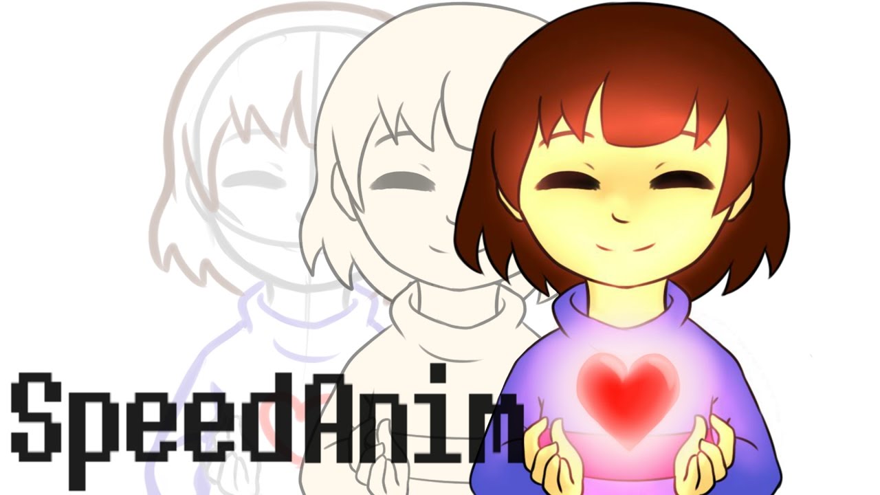 Speed Animation: Undertale - Frisk filled with Determination ♥ - YouTube