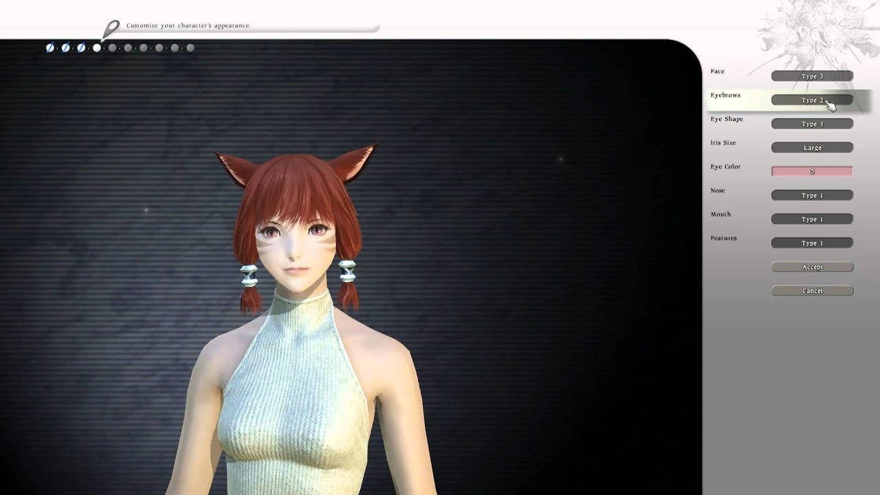 「Final Fantasy: XIV」Character Creation 「Chunk A」「1080p」 - YouTube