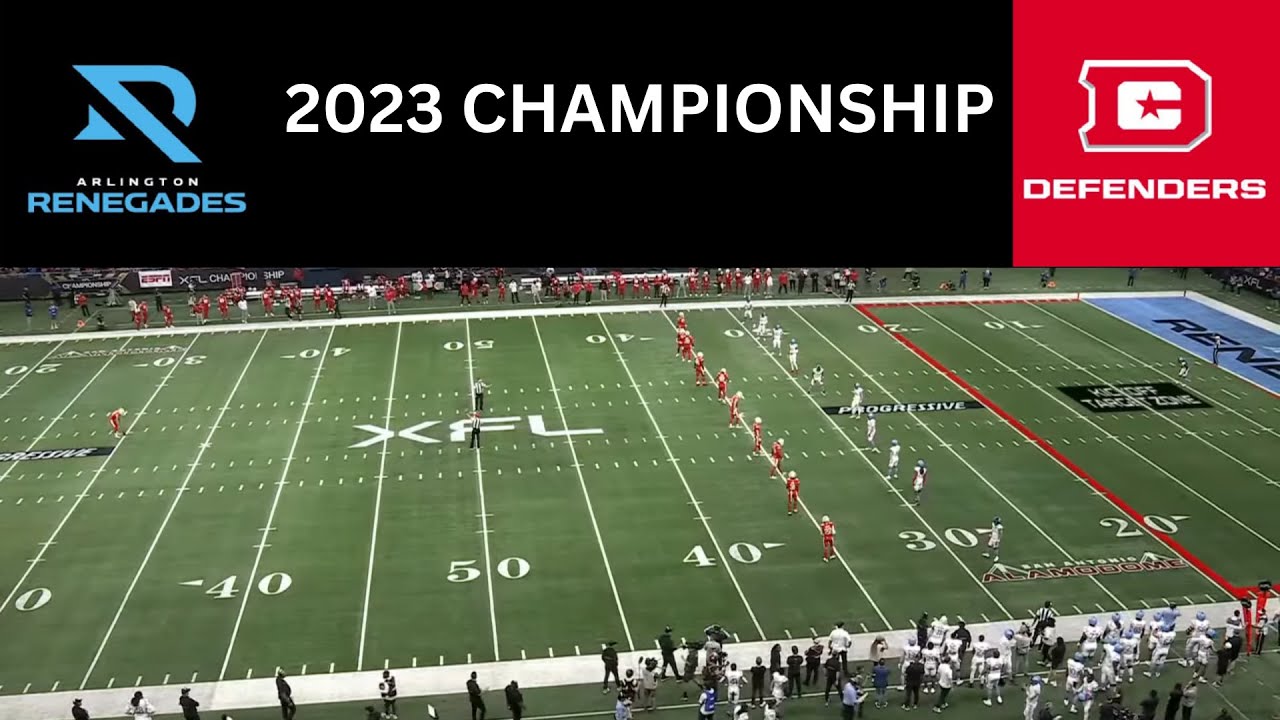 FULL XFL 2023 Championship Arlington Renegades VS DC Defenders - YouTube