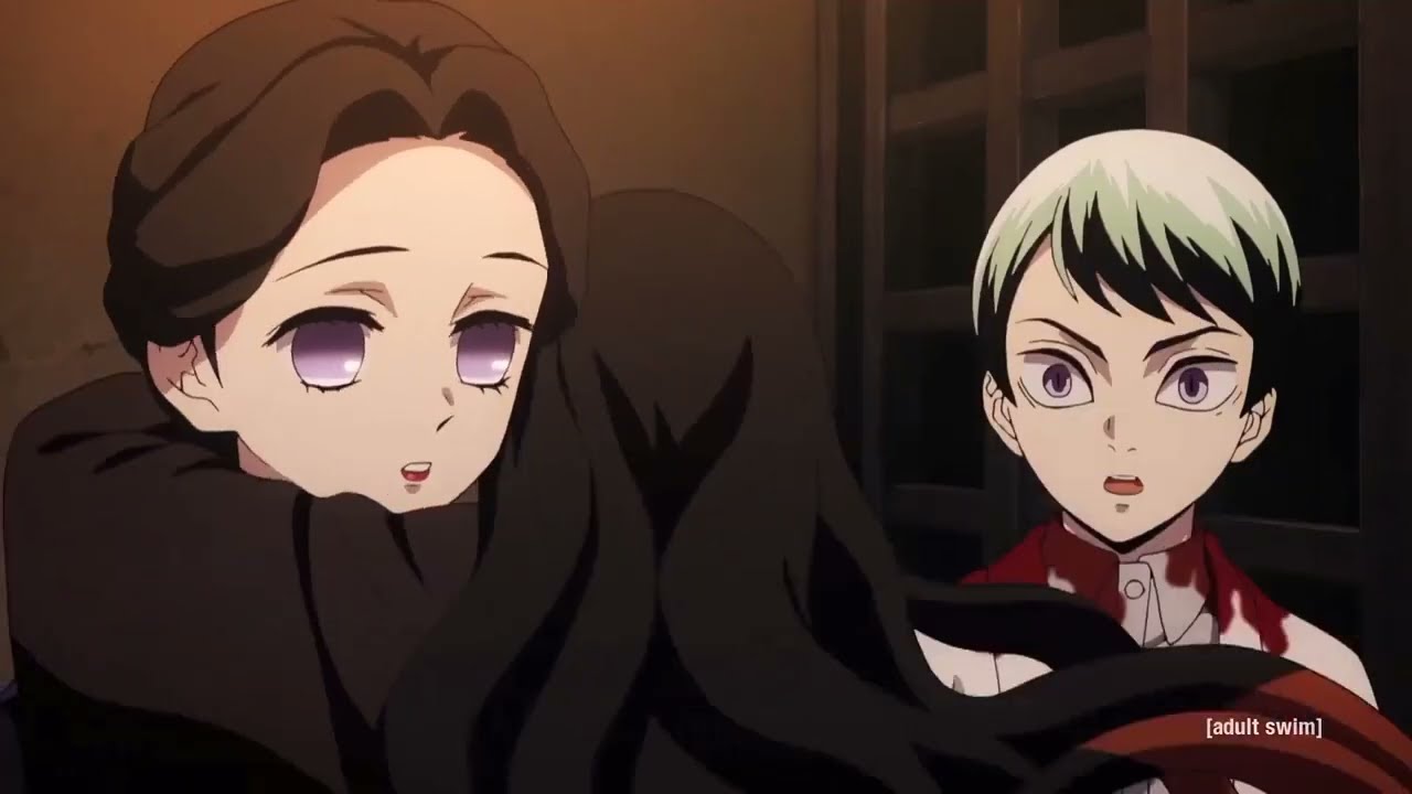 Nezuko Hugs Lady Tamayo | Demon Slayer | [ENG/DUB] - YouTube