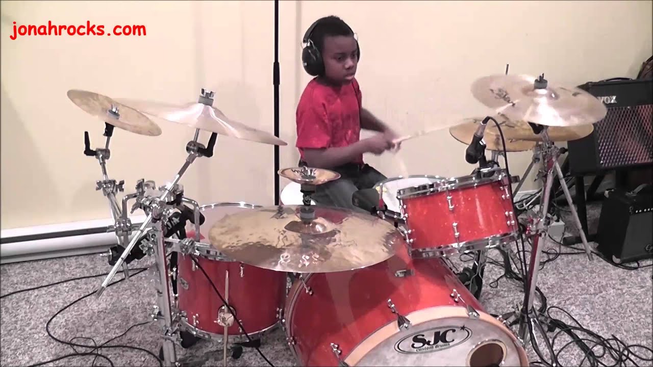 Tom Cochrane - Life is a Highway, 9 Year Old Drummer, Jonah Rocks - YouTube