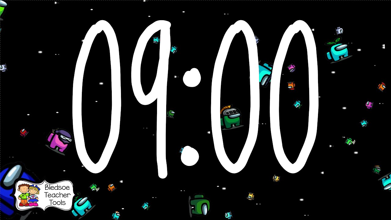 9 Minute Among Us Countdown Timer with Music and Alarm - YouTube