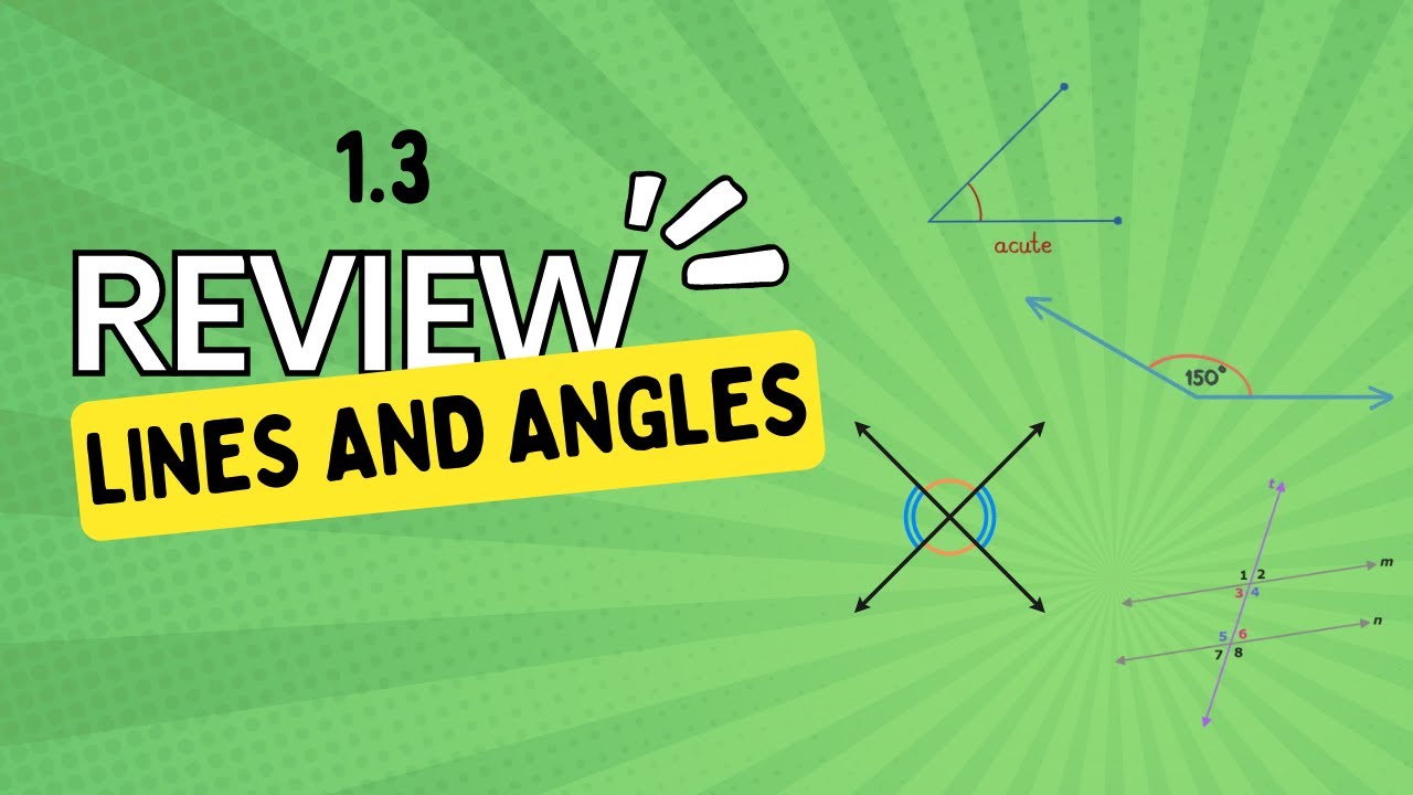 GEOMETRY TEST REVIEW: Unit 1.3 Lines and Angles - YouTube