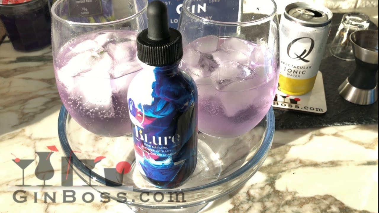 Using Blure to Make Color Changing Gin - YouTube