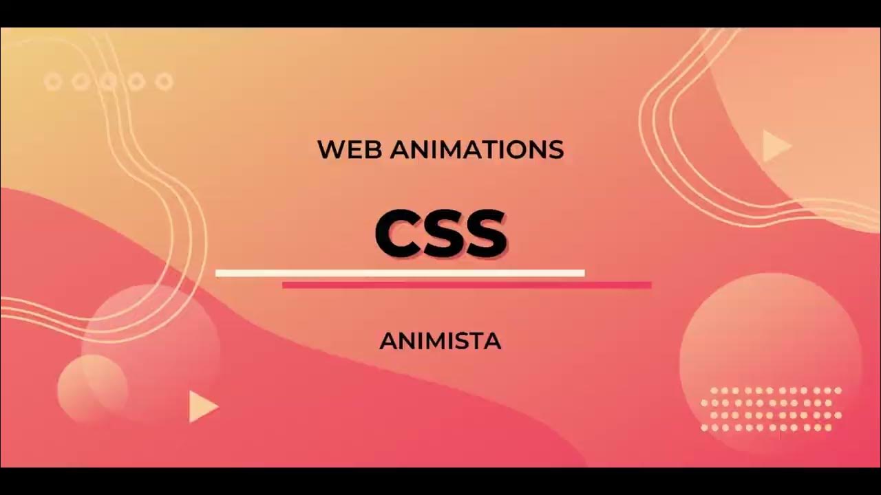 Crea Animaciones CSS facilmente con animista - YouTube