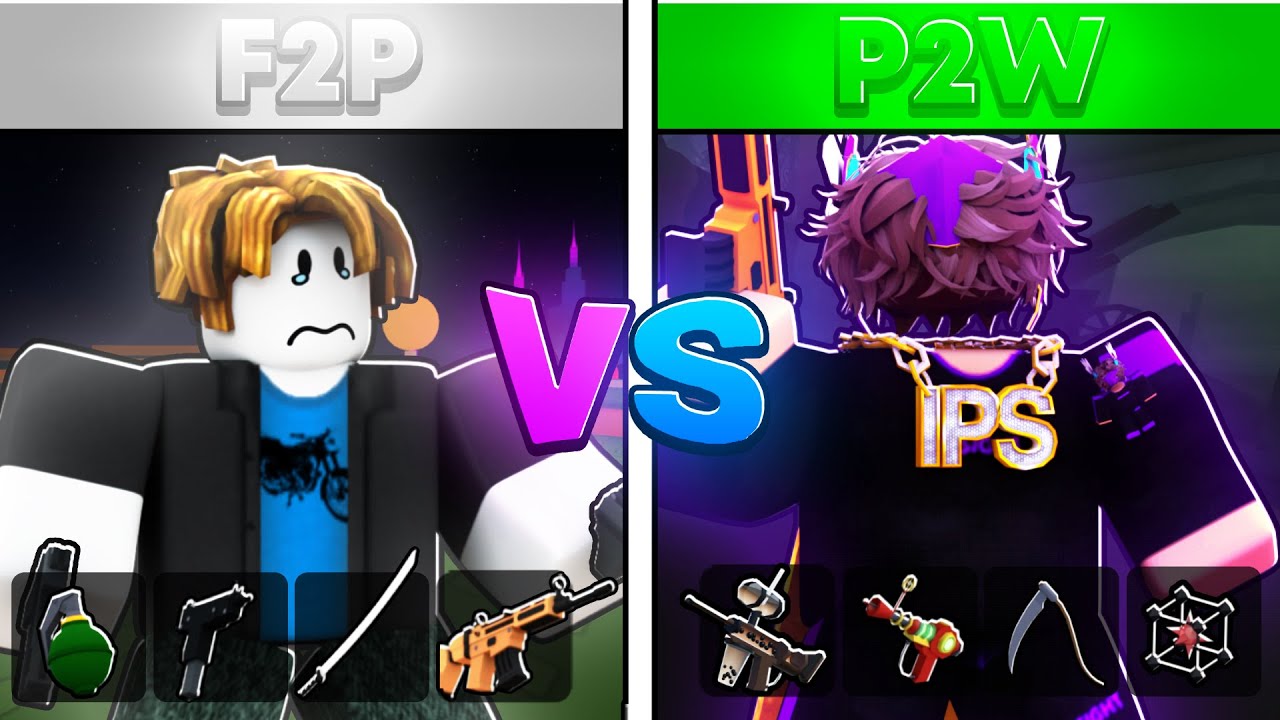 F2P Vs P2W Loadouts In Roblox Rivals YouTube F2P Vs P2W Loadouts In Roblox Rivals YouTube