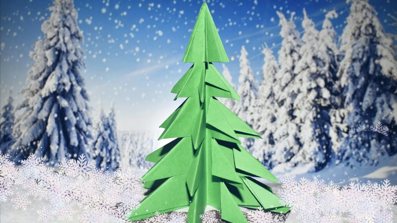 How To Make a Christmas Tree (Origami Tutorial) - YouTube