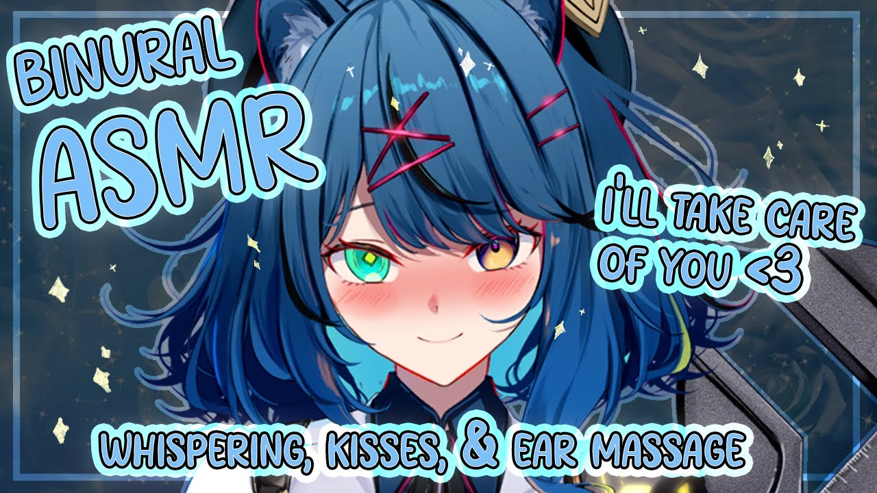 ASMR 】 Taking care of you!~ ♡ Soft whispering, kisses, and ear massage ...