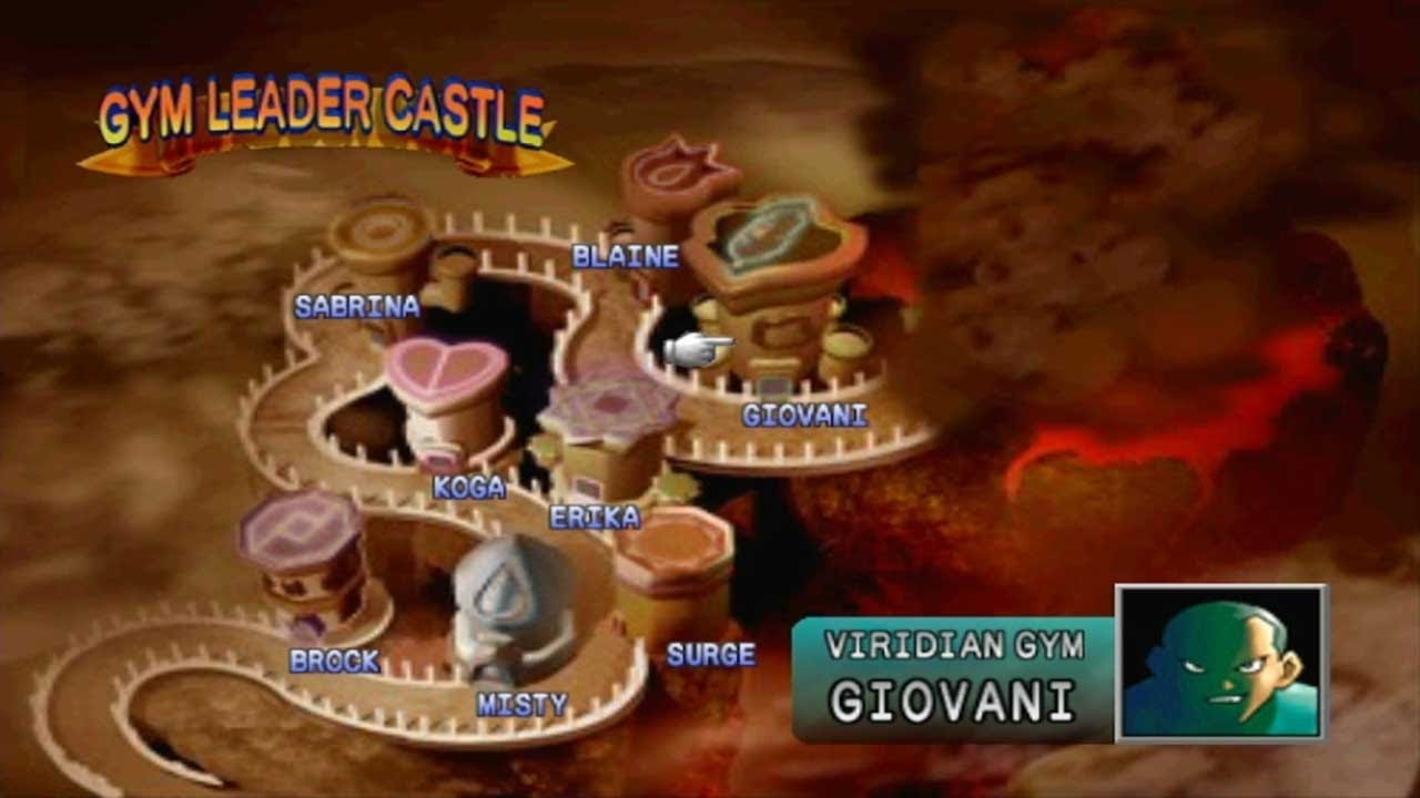 Pokémon Stadium Gym Leader Castle - Giovani - YouTube