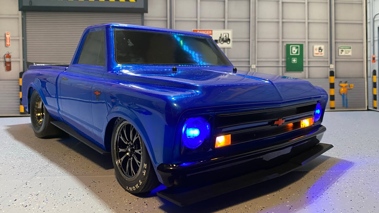 1967 Chevy C10 Traxxas Drag Slash Headlight And Taillight Installation ...