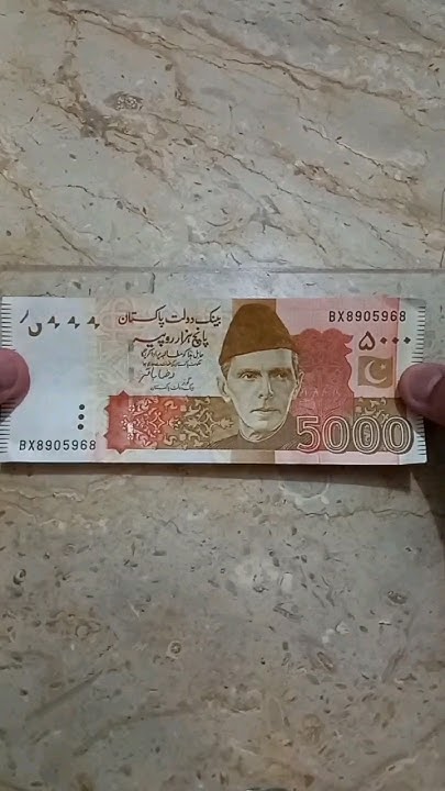 Pakistan 5000 Rupees 2019 Banknote #shorts - YouTube