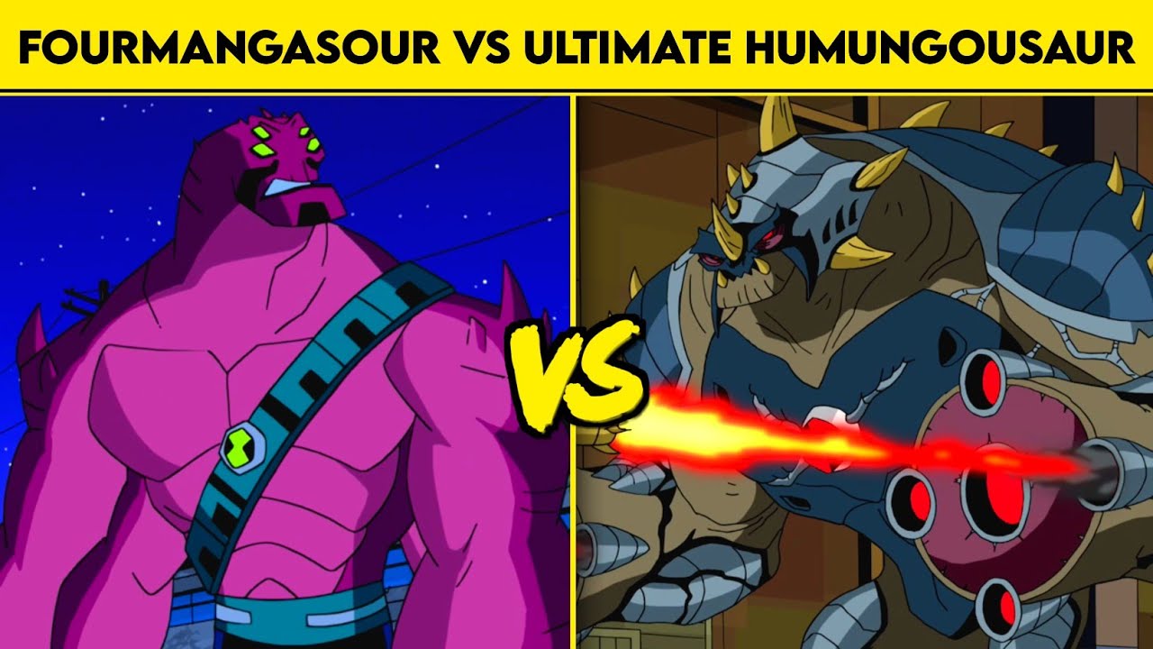 Four Mangasour Vs Ultimate Humungousaur | Who Will Win | in Hindi ...