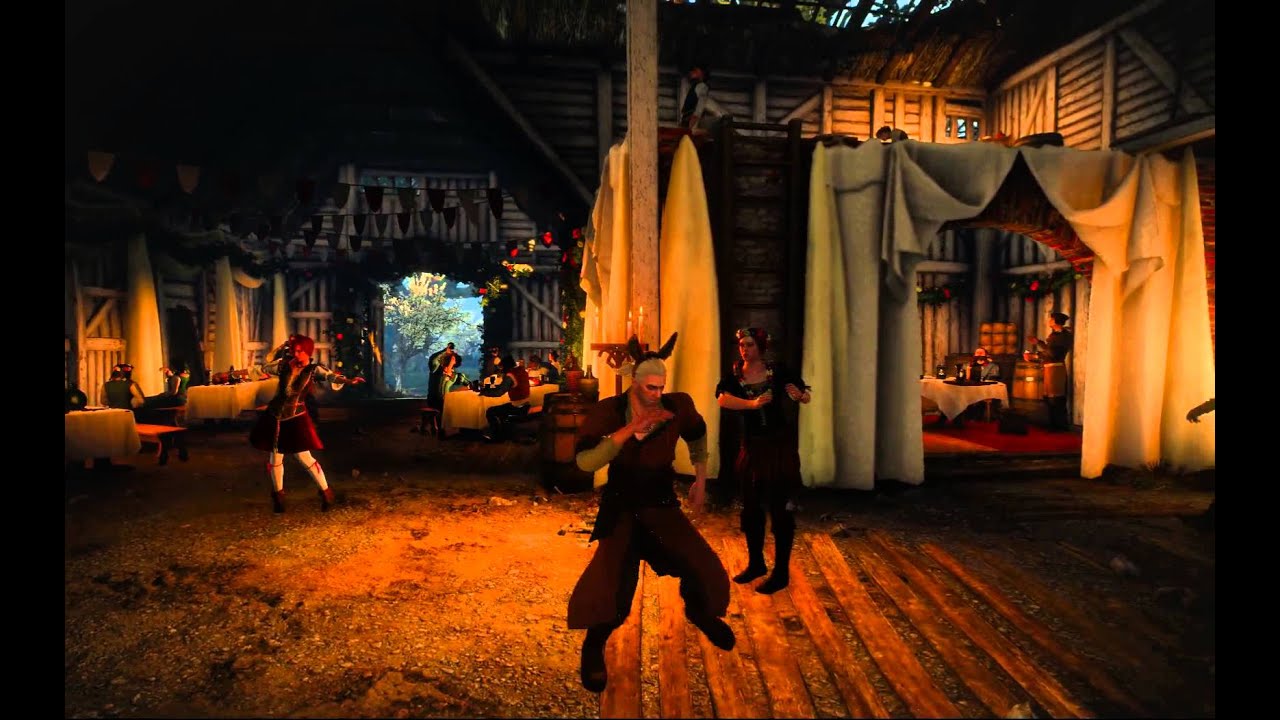 Witcher 3 Hearts of Stone - Geralt and Shani dancing - YouTube