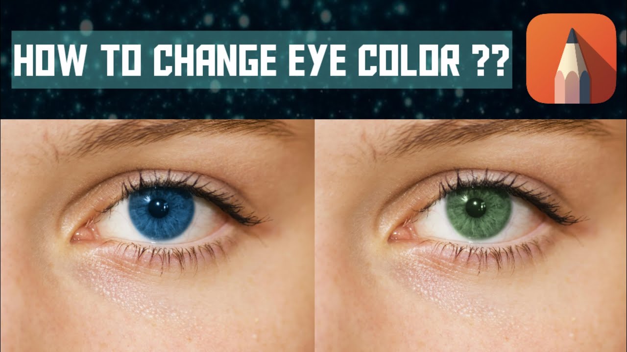 How to Change Eye Color in Sketchbook | Photo Editing Tutorial - YouTube
