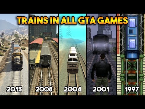 GTA : TRAINS IN ALL GTA GAMES! (WHICH IS BEST?)