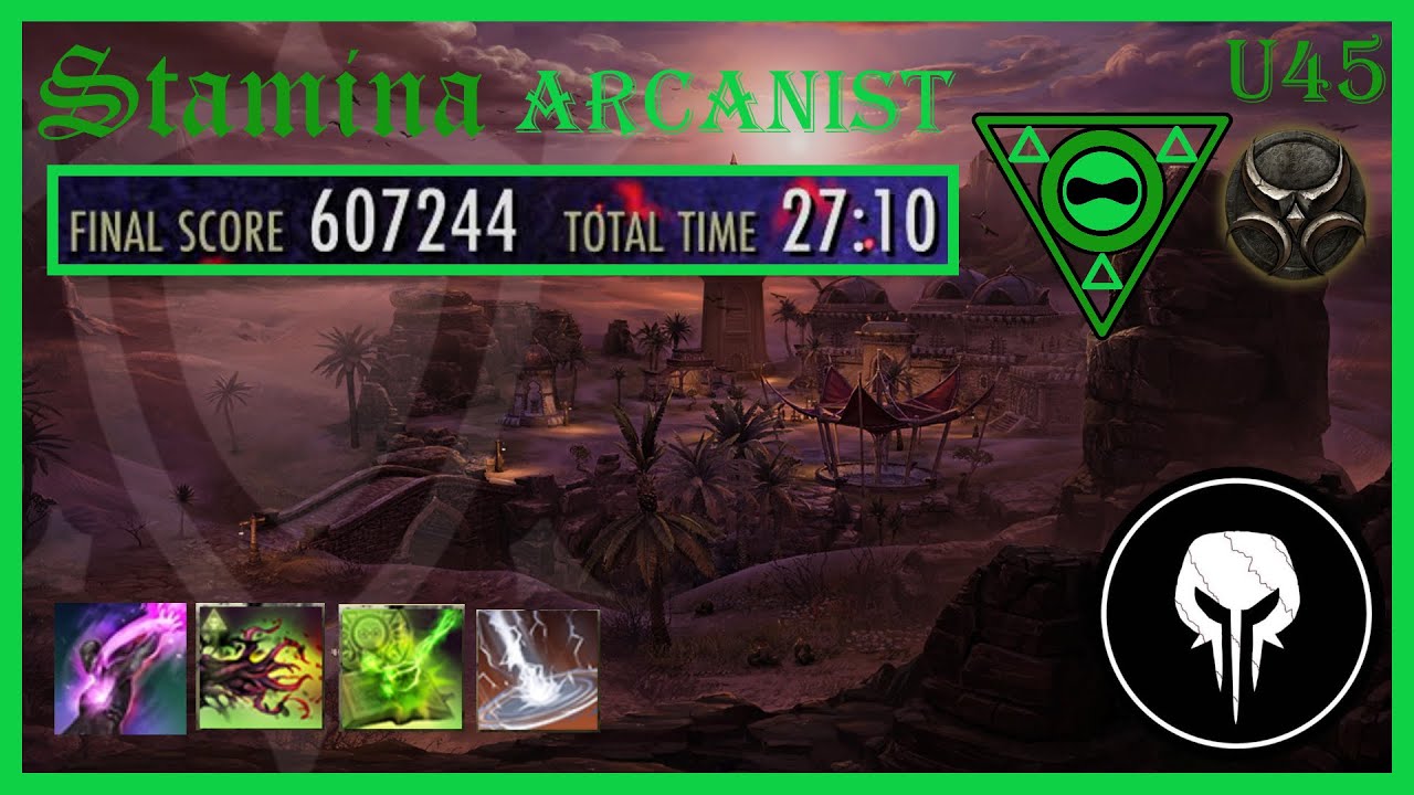 ESO 307k Score Maelstrom Arena, Stamina Arcanist, U45 PS EU - YouTube