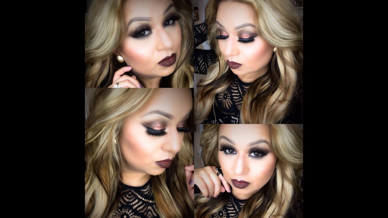 Maquillaje glamouroso(para una noche de gala) - YouTube