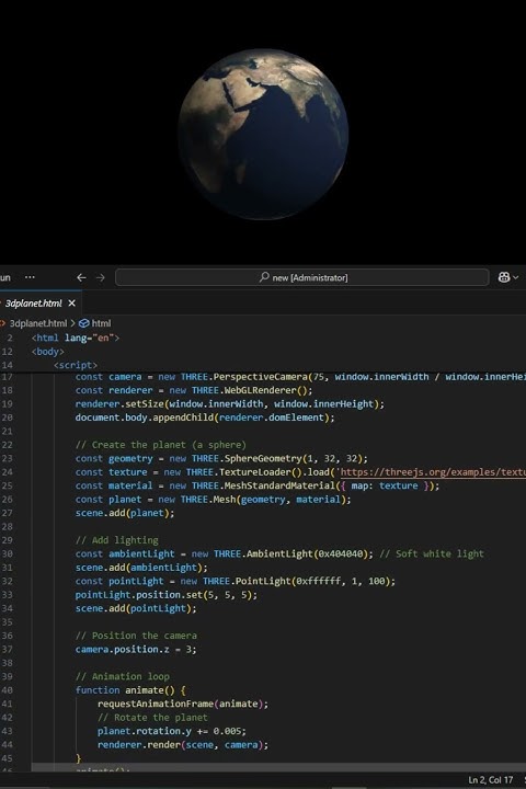 Crafting a Spinning 3D Globe with CSS 🌍 | Realistic Lighting & Pseudo ...