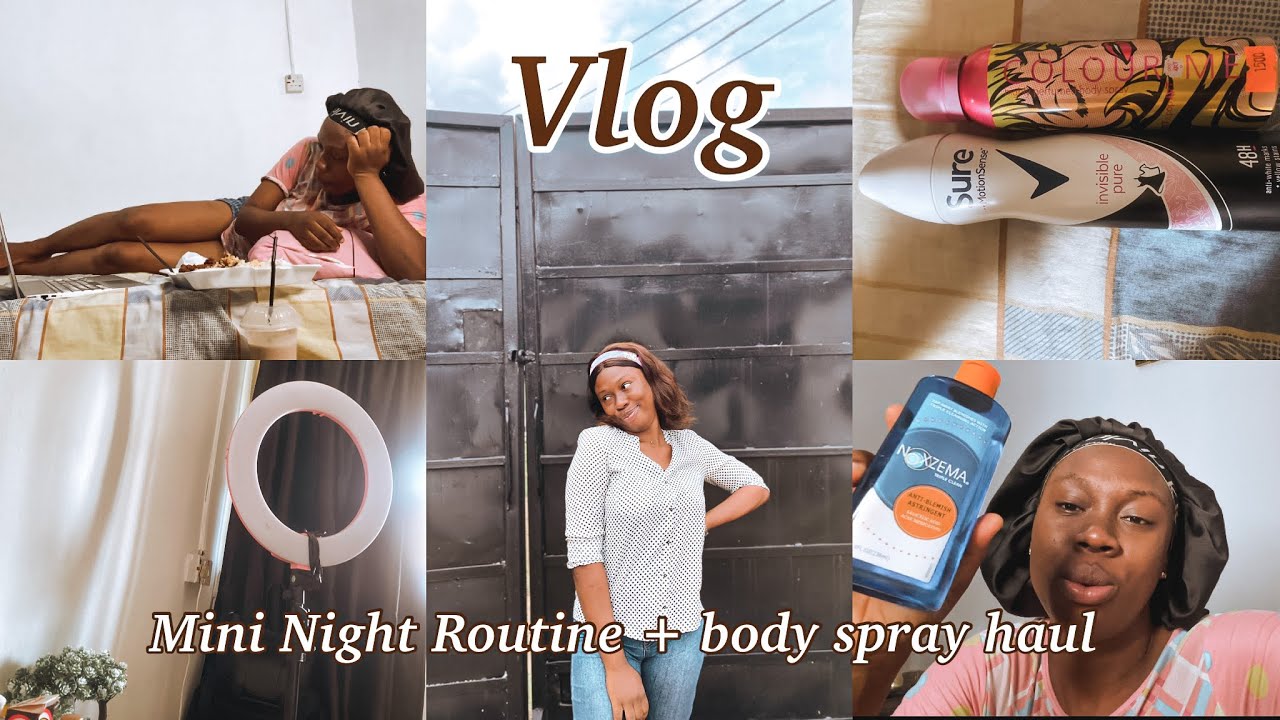Vlog: Simple Night routine, my life is extremely boring +bodyspray haul ...