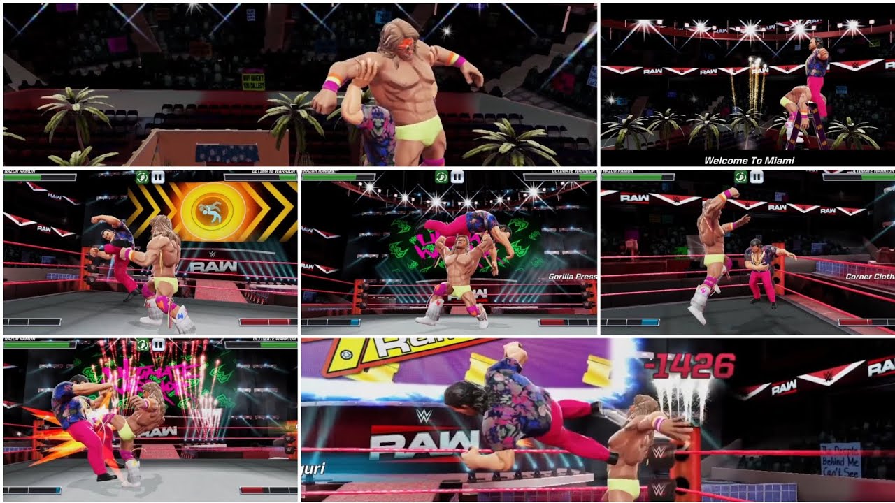 wwe mayhem razor ramon vs ultimate warrior mobile gaming video - YouTube