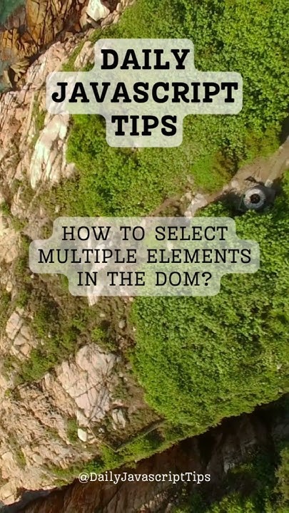 JavaScript Tips and Techniques: Selecting Multiple DOM Elements - YouTube