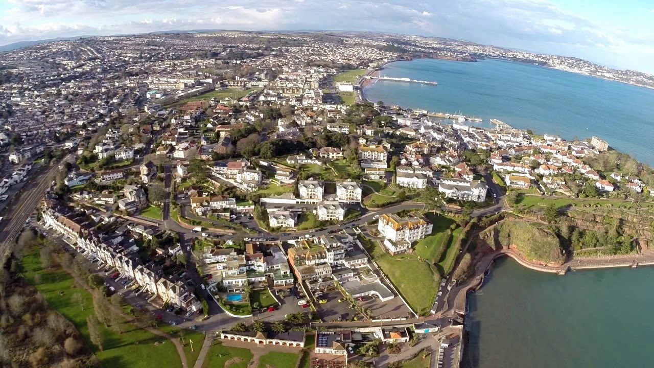 Goodrington Park birds eye view - YouTube