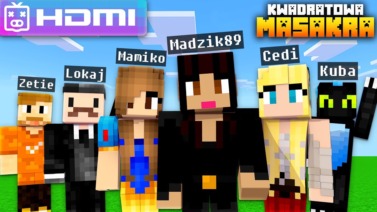 Założenie gildii HDMI 🔥 KWADRATOWA MASAKRA | Cedi Minecraft - YouTube