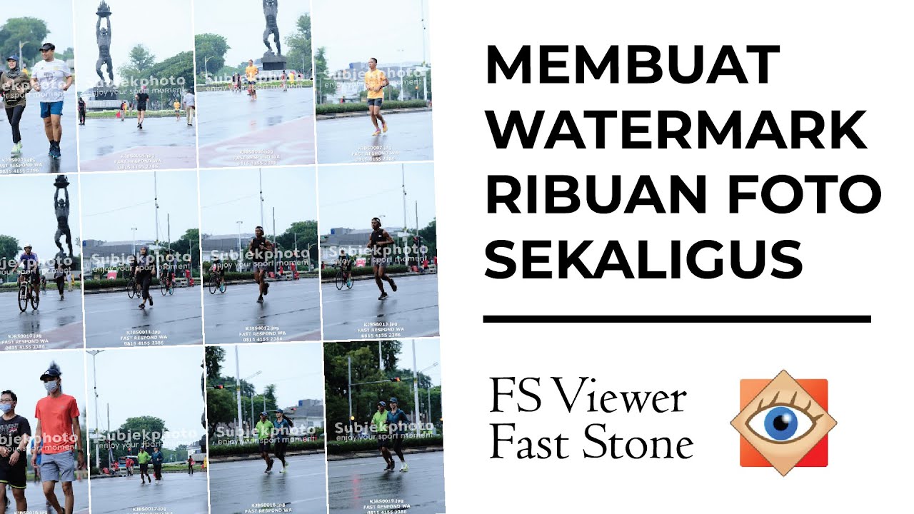 Cara Membuat Watermark Banyak Foto Sekaligus Menggunakan FS Viewer/Fast Stone - YouTube