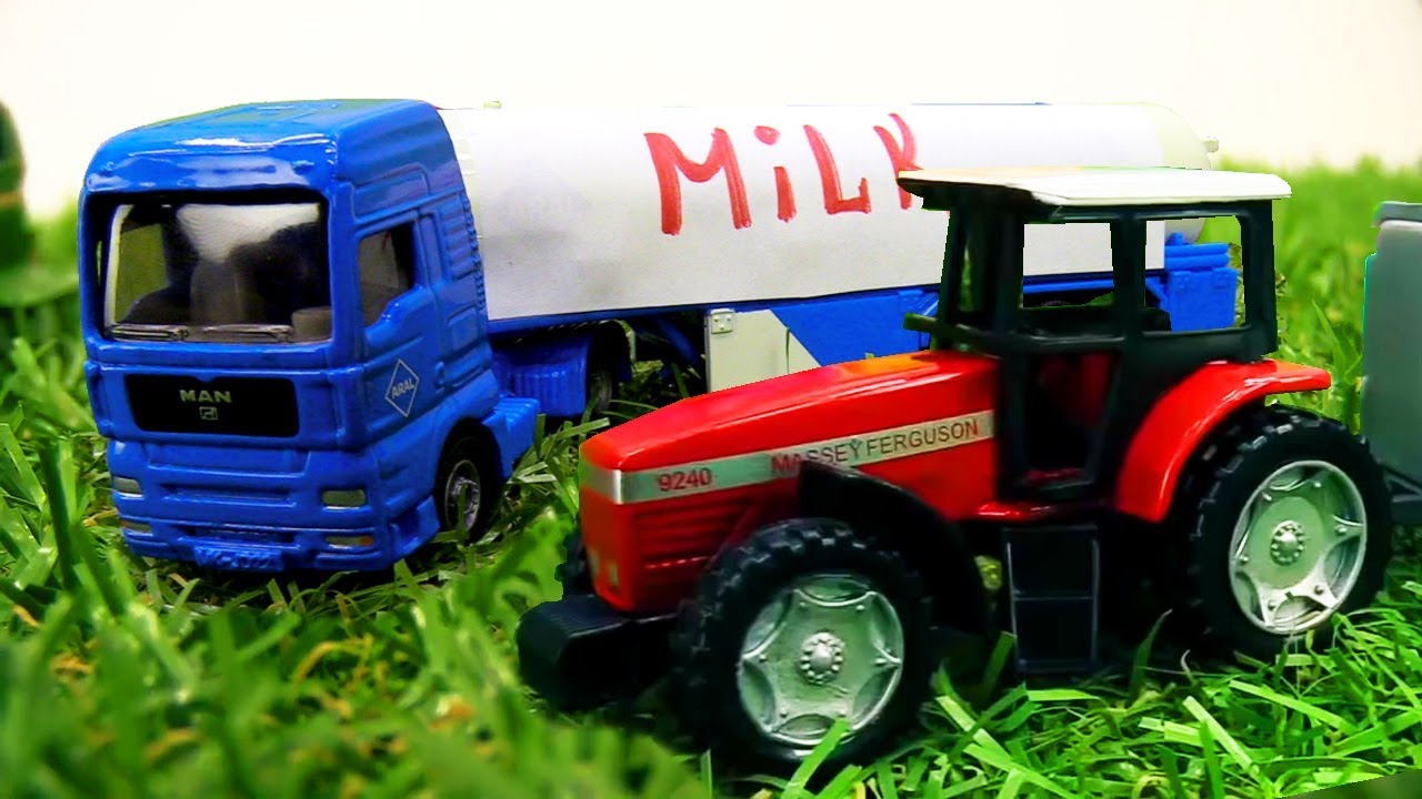 Helper Cars. Trucks for Kids on the Farm - YouTube