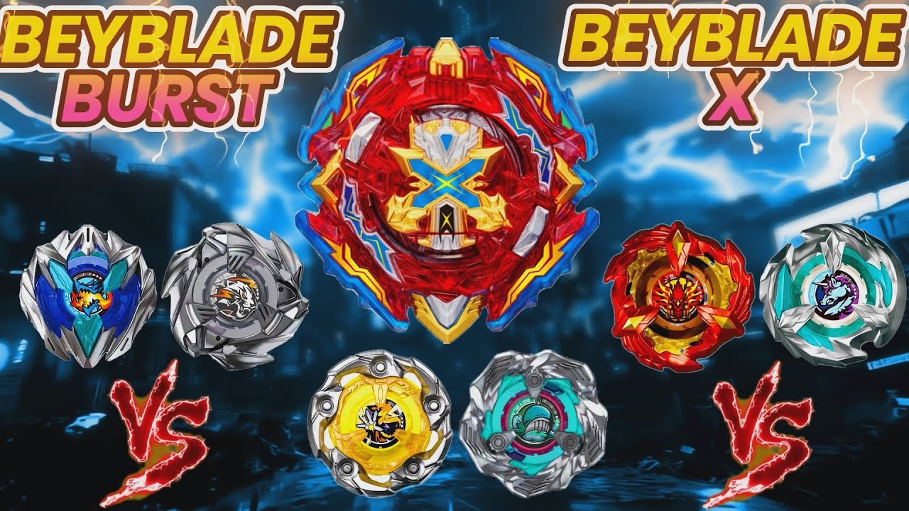 Beyblade X Vs Beyblade Burst - Face the Power of Xiphoid Xcalibur - YouTube