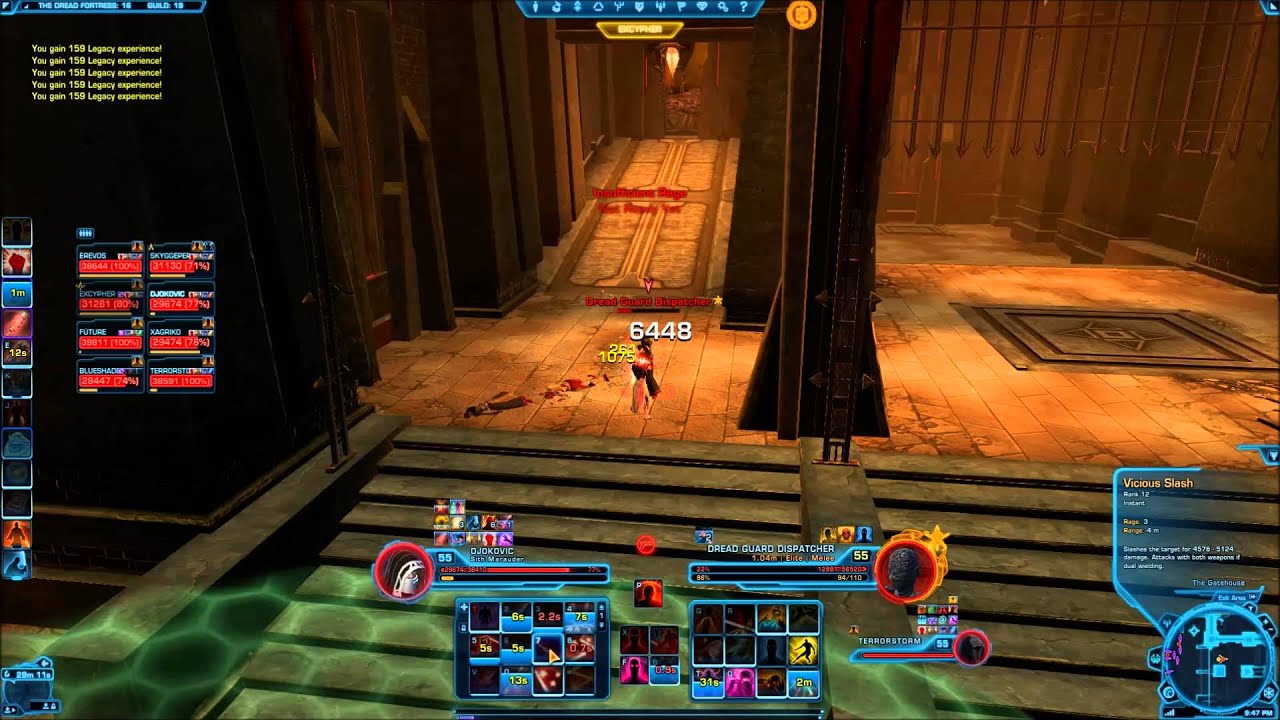Dread Fortress Gate Commander Draxus NiM (SWTOR) - YouTube