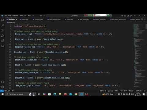 PHP dynamic layout project - YouTube