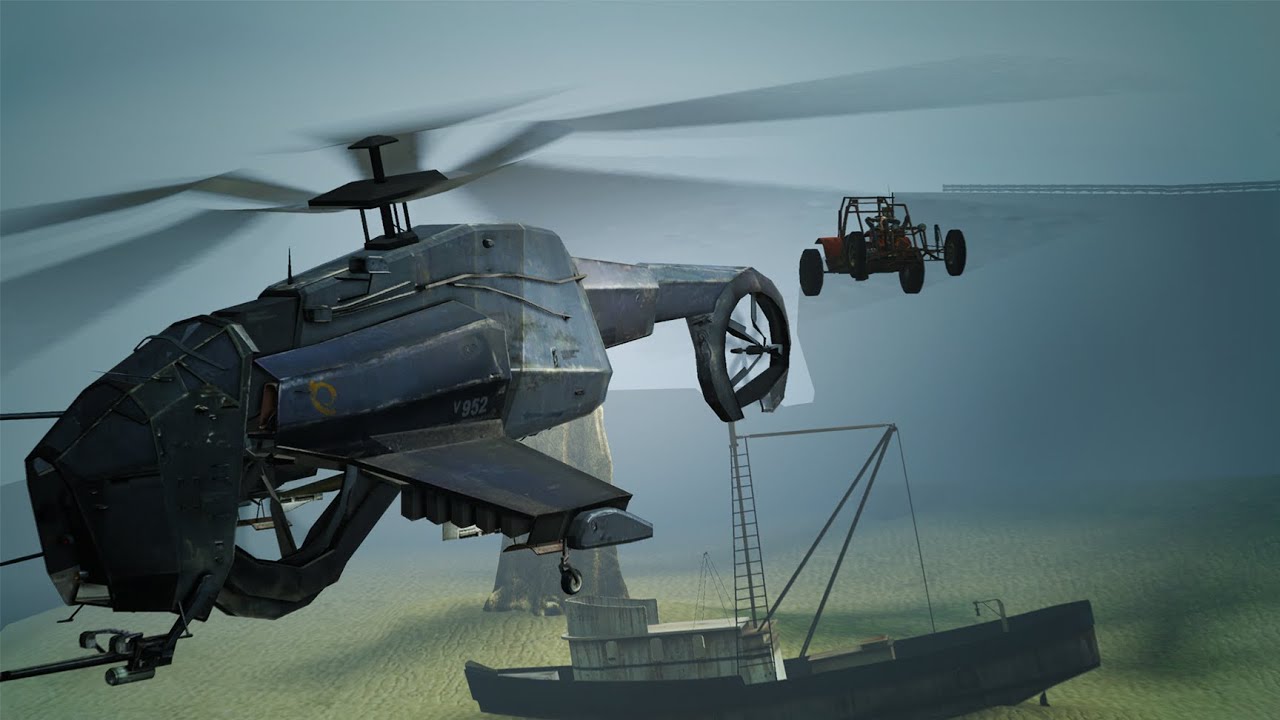 Flying buggy destroyed a helicopter [SFM] - YouTube