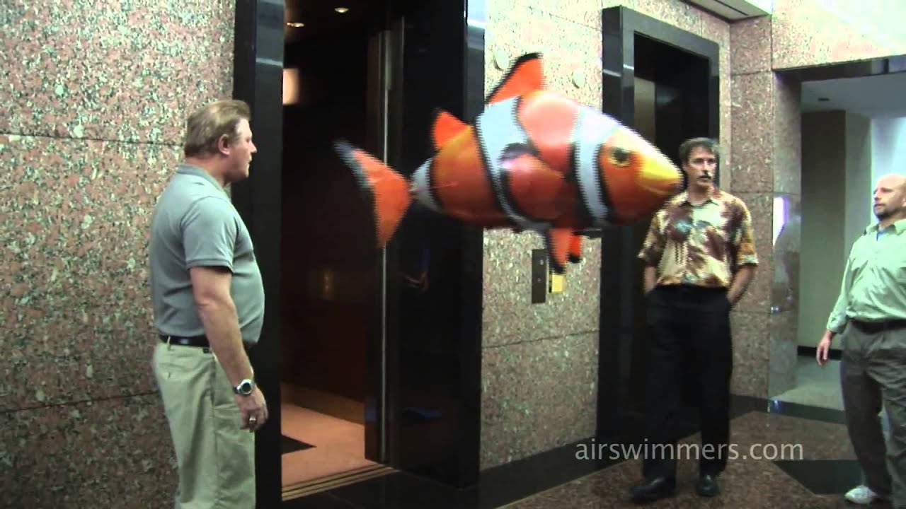 Air Swimmers - Awesome RC Flying Shark and Clownfish! - YouTube