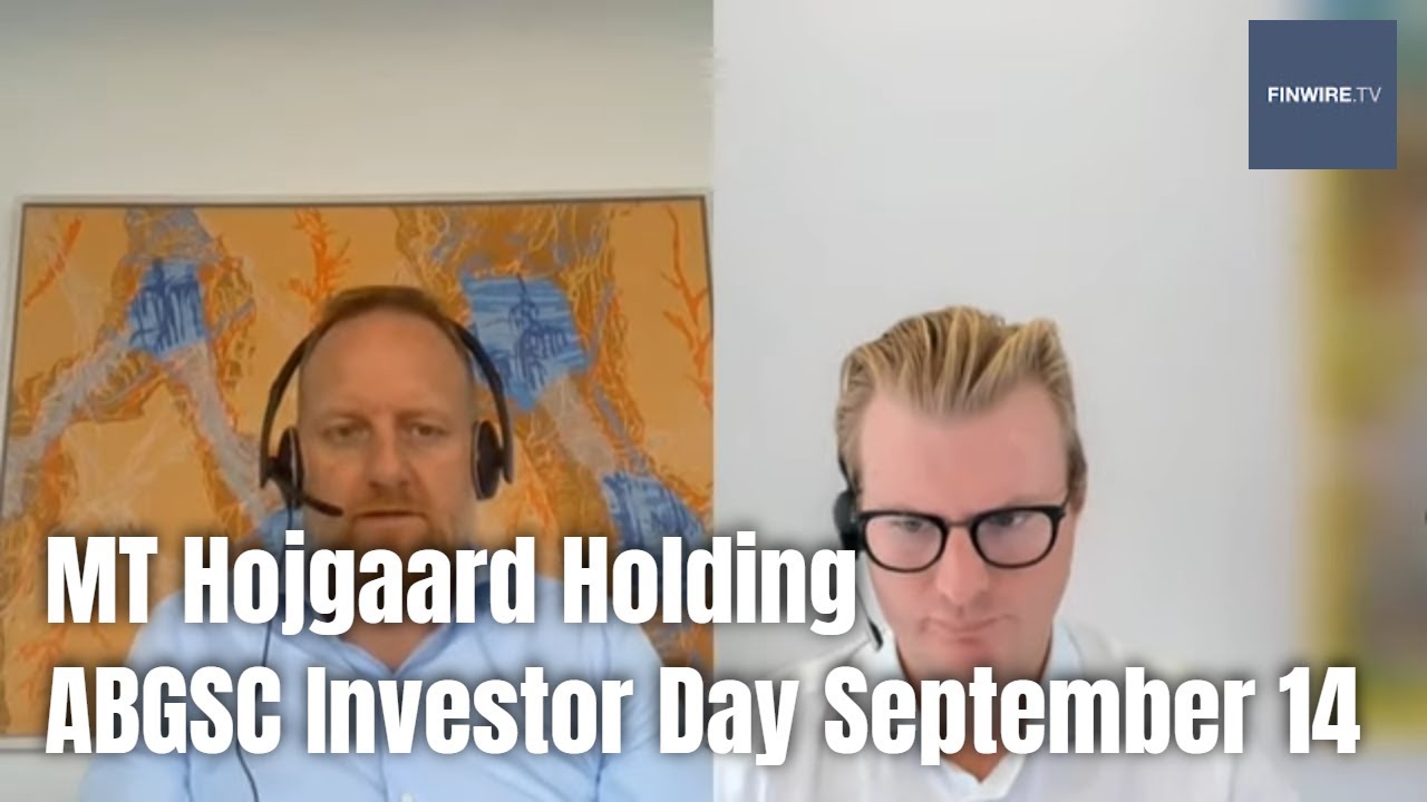 MT Hojgaard HOlding - ABGSC Investor Day 14 september - YouTube