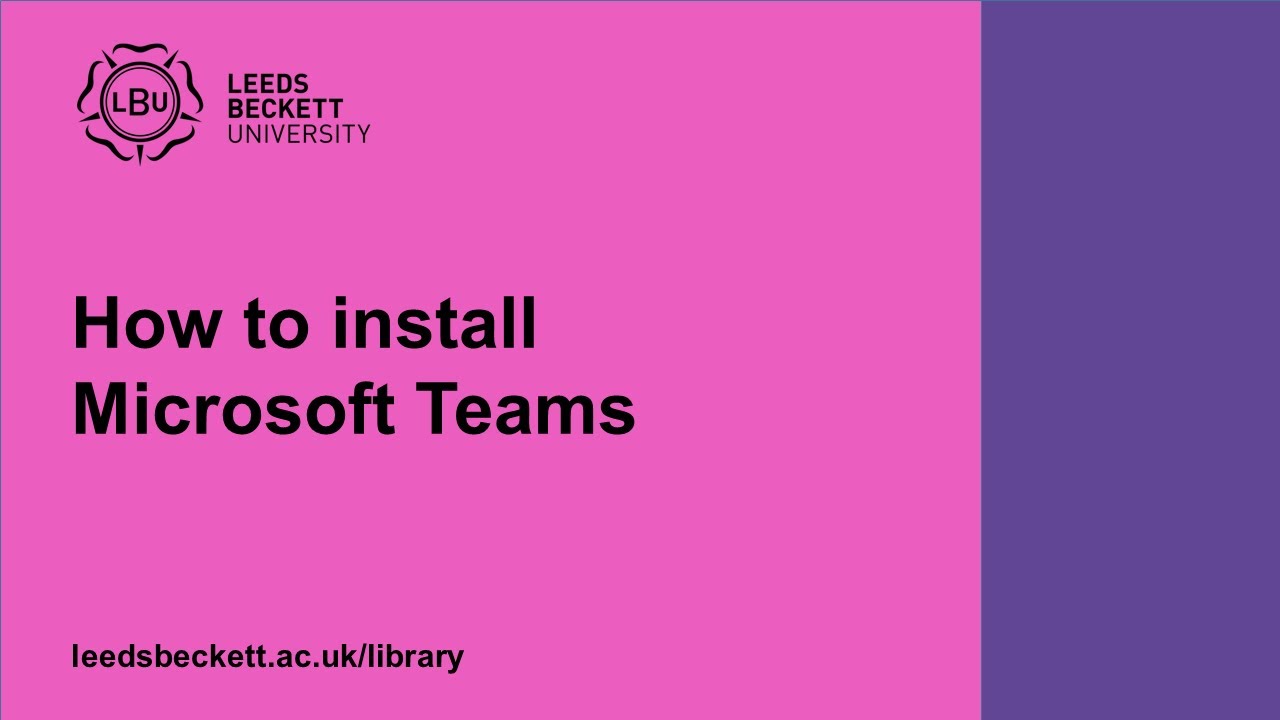 How to install Microsoft Teams - YouTube