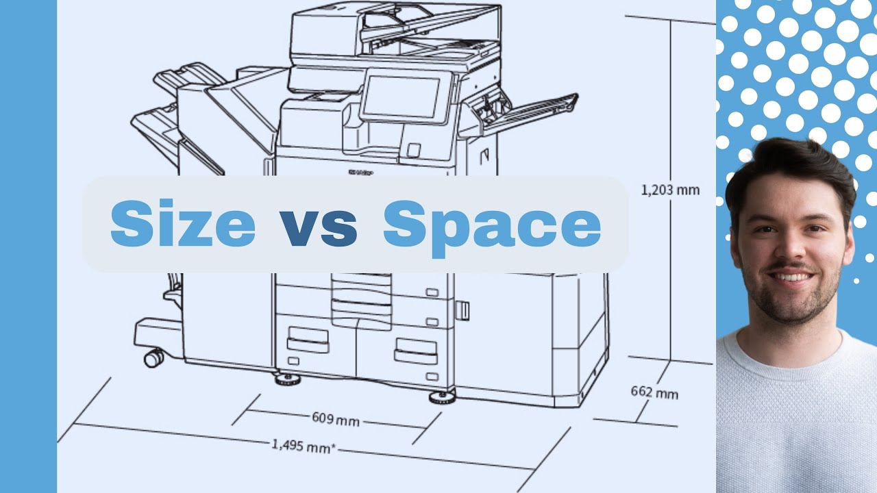 Printer/Copier Size vs. Space Requirements - YouTube