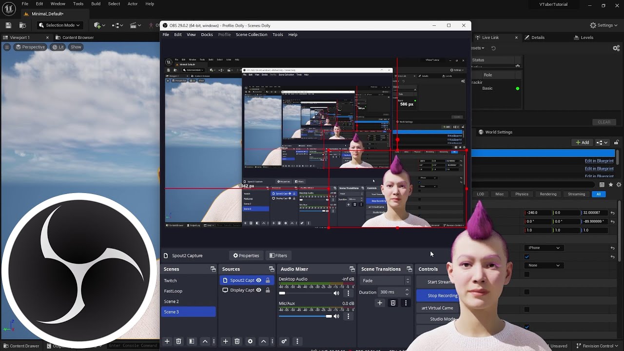 How to Stream an Avatar with alpha channel from Unreal Engine to OBS Studio | BOWTI VTUBER ...