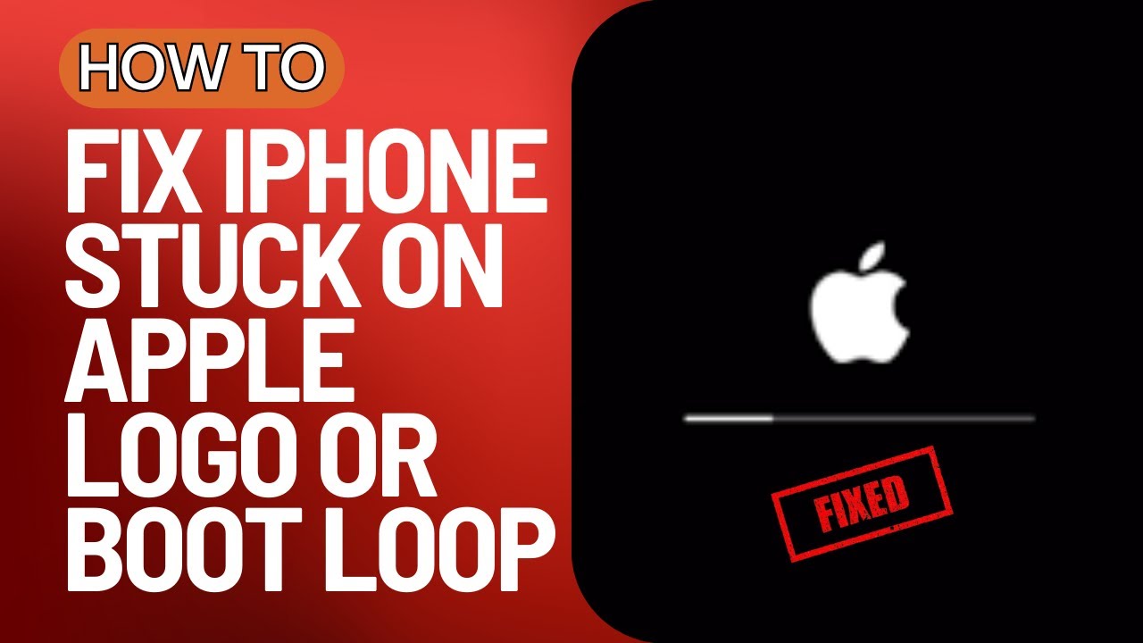 [FIXED] iPhone Stuck on Apple Logo or Boot Loop? (2023) - YouTube