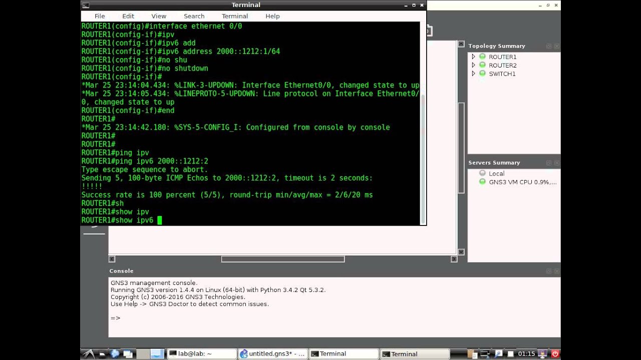 2 IPv6 interface config بالعربي - YouTube